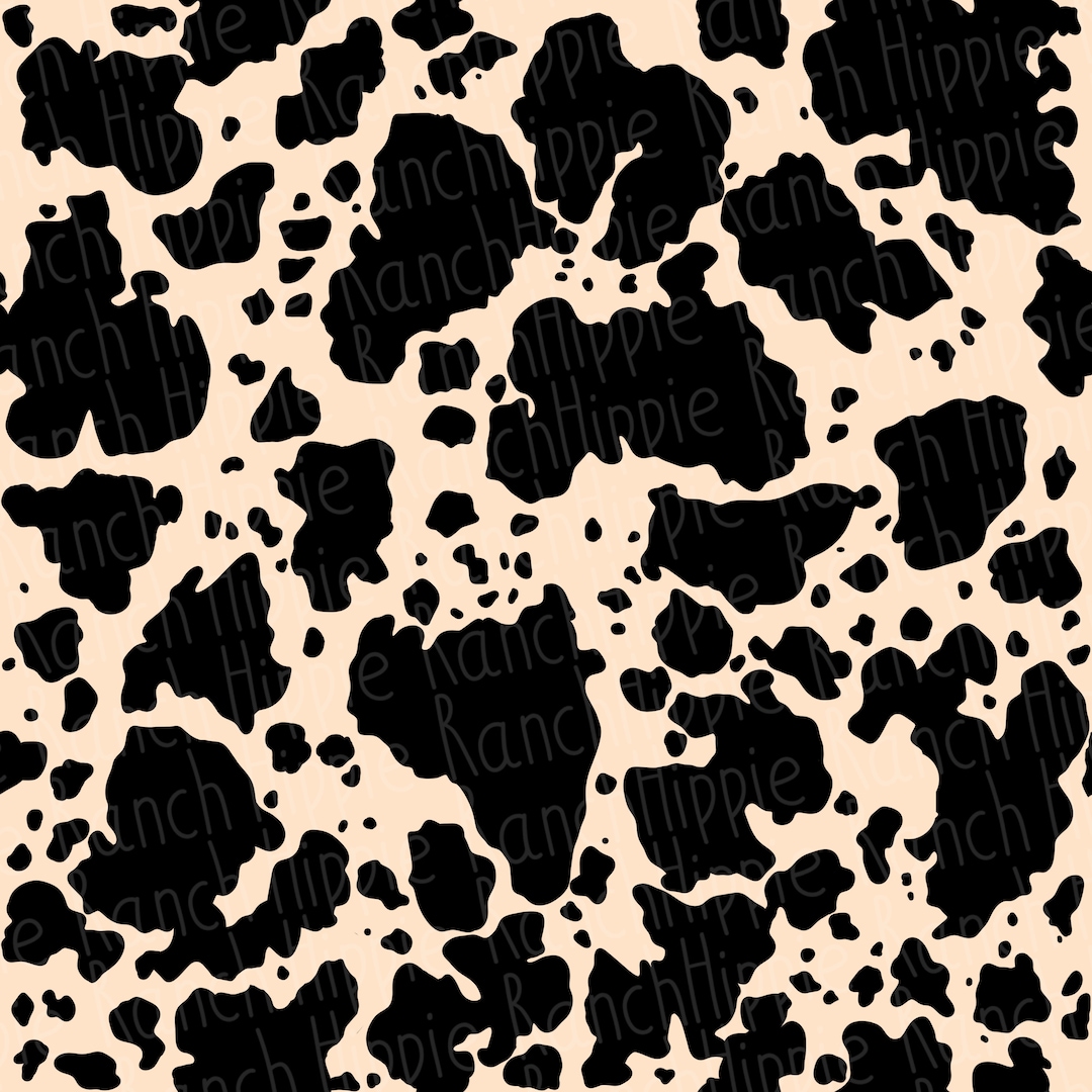 Cream Cowprint Seamless Pattern. Digital Download Only. Png File - Etsy