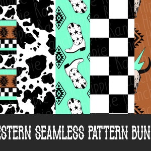 Western Seamless Pattern Bundle. Digital Download Only. Png Files - Etsy