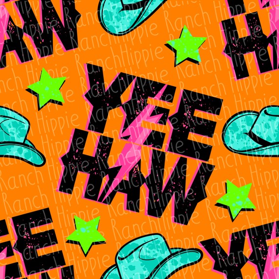 Yeehaw Seamless Pattern. Digital Download Only. Png File - Etsy