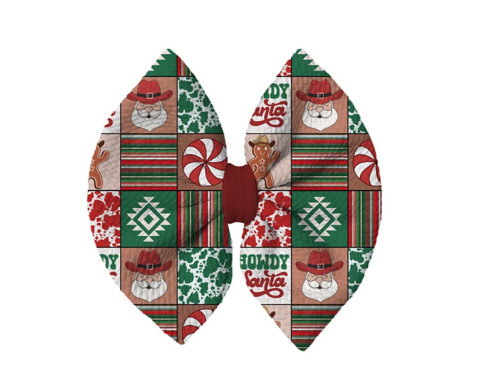 Christmas Western Quilt Style Seamless Pattern. Digital Download Only ...
