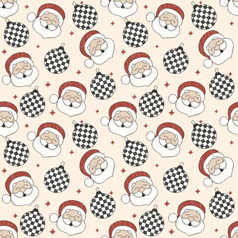 Christmas Seamless Pattern. Digital Download Only. Png File. - Etsy