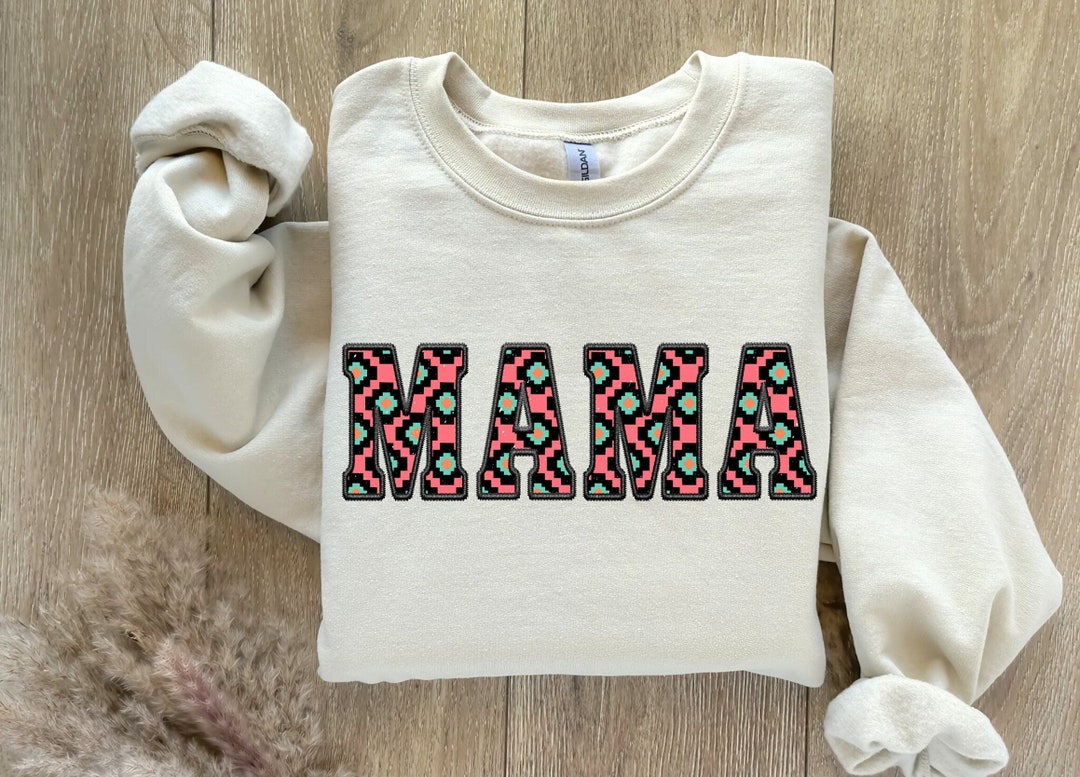 Mama Aztec Faux Embroidery Png Design. Mama Png. Digital Download Only ...