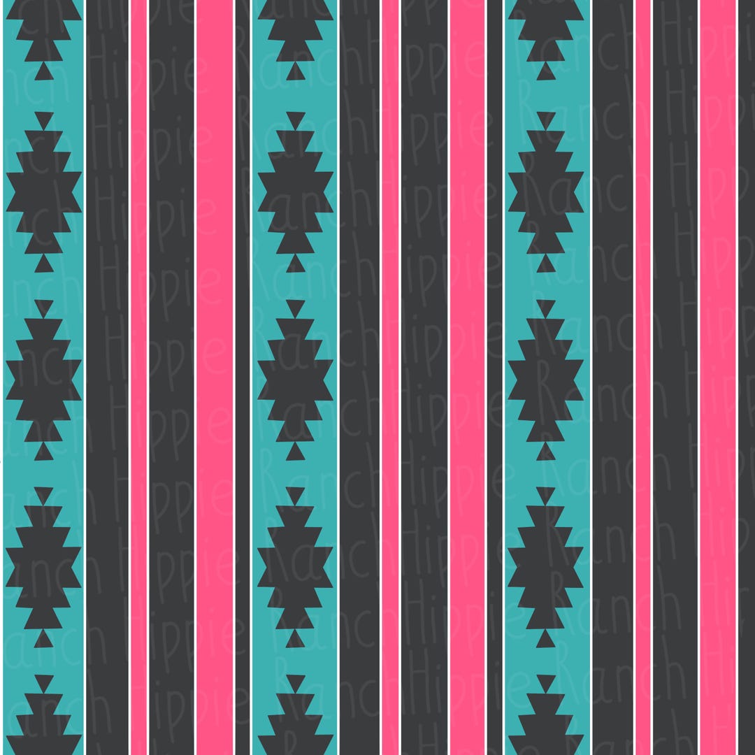 90’s Western Inspired Seamless Pattern. Aztec Png. Western Png. Digital ...