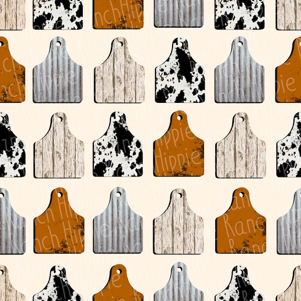Cow Tag - Etsy