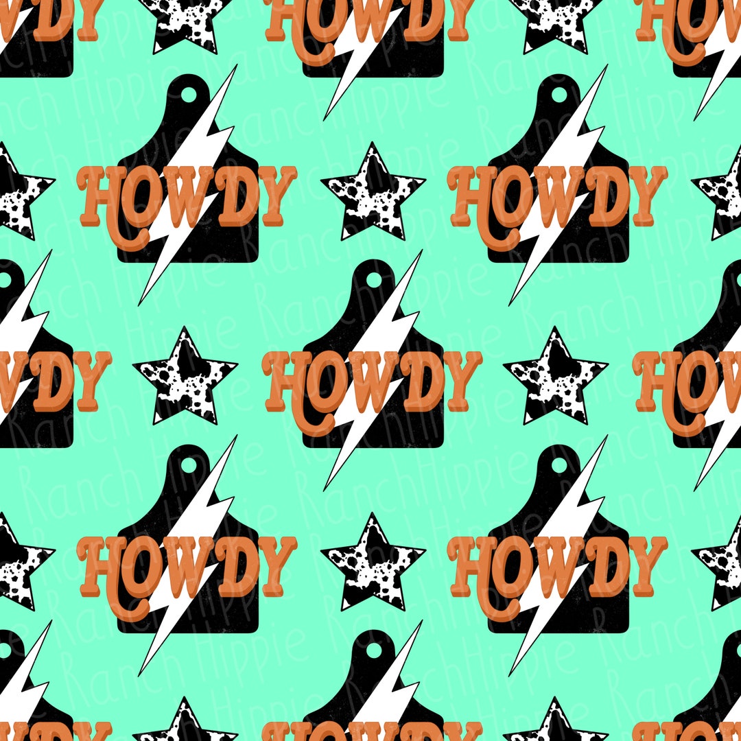 Western Seamless Pattern. Png File. Howdy Png. Digital Download Only - Etsy