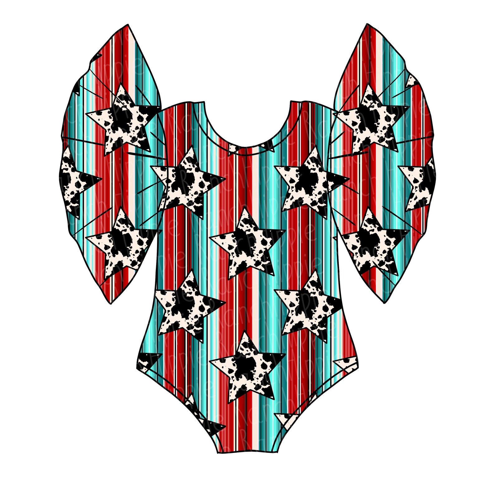 Serape and Cow Print Star Seamless Pattern. Digital Download Only. Png ...