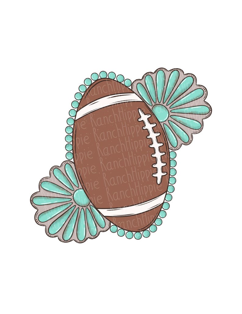 Football Turquoise Png Design. Digital Download Only. PNG File - Etsy