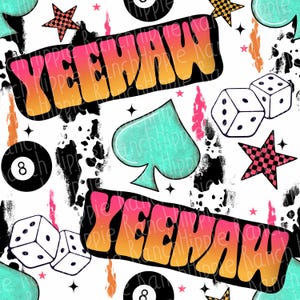 Western Seamless Pattern. Yeehaw Png. Digital Download Only. Png File ...