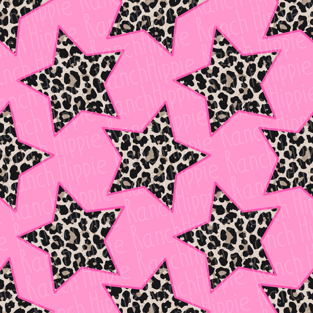 Leopard Star Seamless Pattern. Digital Download Only. Png File - Etsy