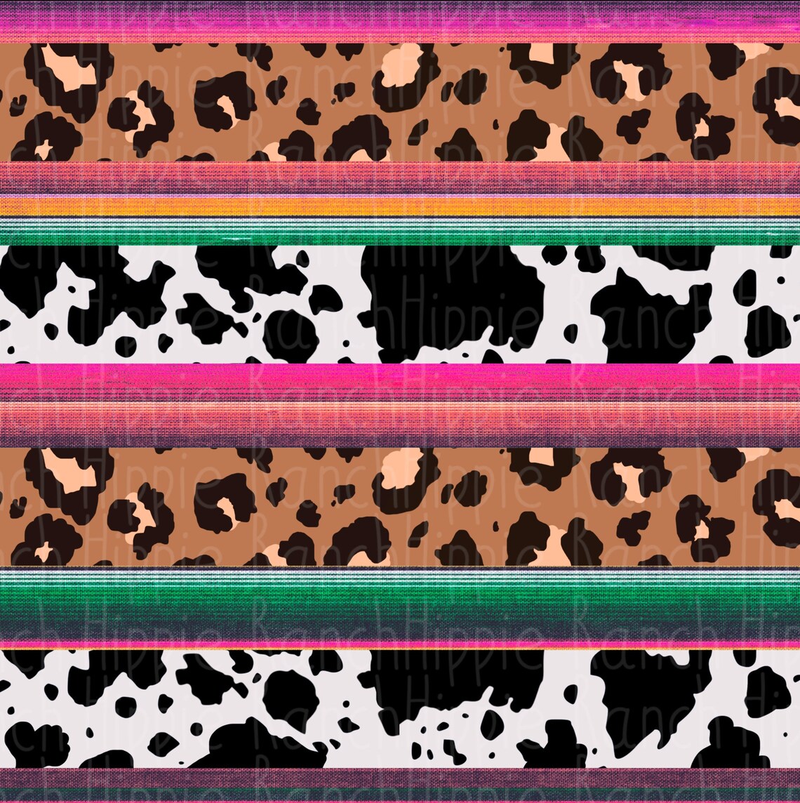Leopard, Cow Print, and Serape Seamless Pattern. Digital Download Only ...