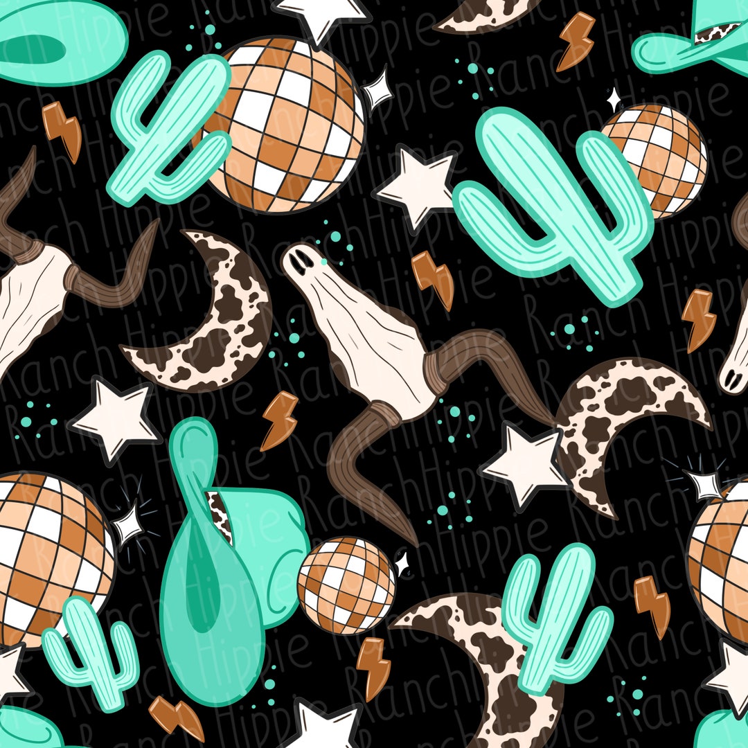 Western Seamless Pattern. Digital Download Only. Png File - Etsy