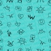 Turquoise Western Seamless Pattern Bundle. 5 Patterns Included. Digital ...