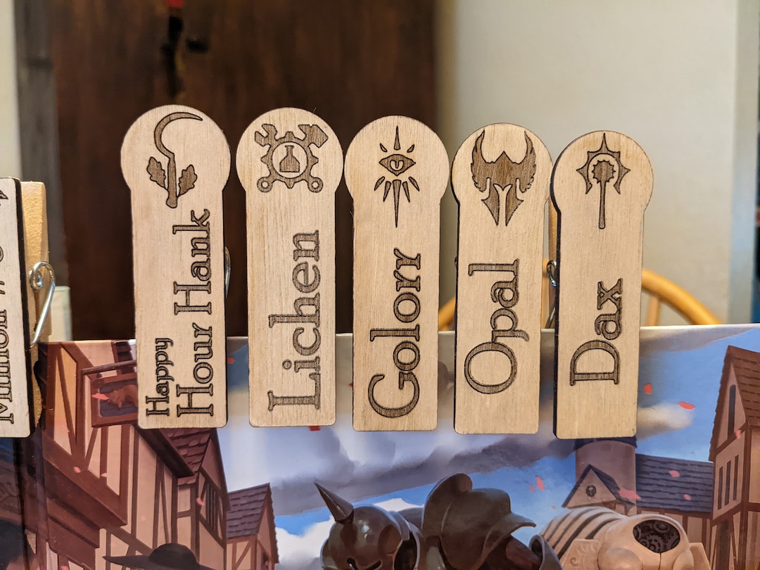 Custom RPG Player Initiative Trackers - Clip-on Name Tags for Player ...