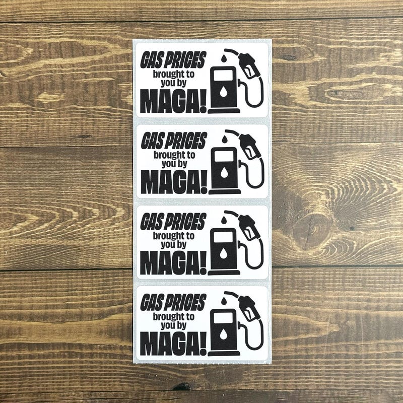 Trump Gas Pump Stickers - Etsy