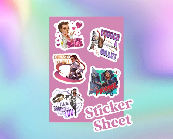 Loba Holosprays Sticker Sheet Apex Legends Inspired Sticker - Etsy
