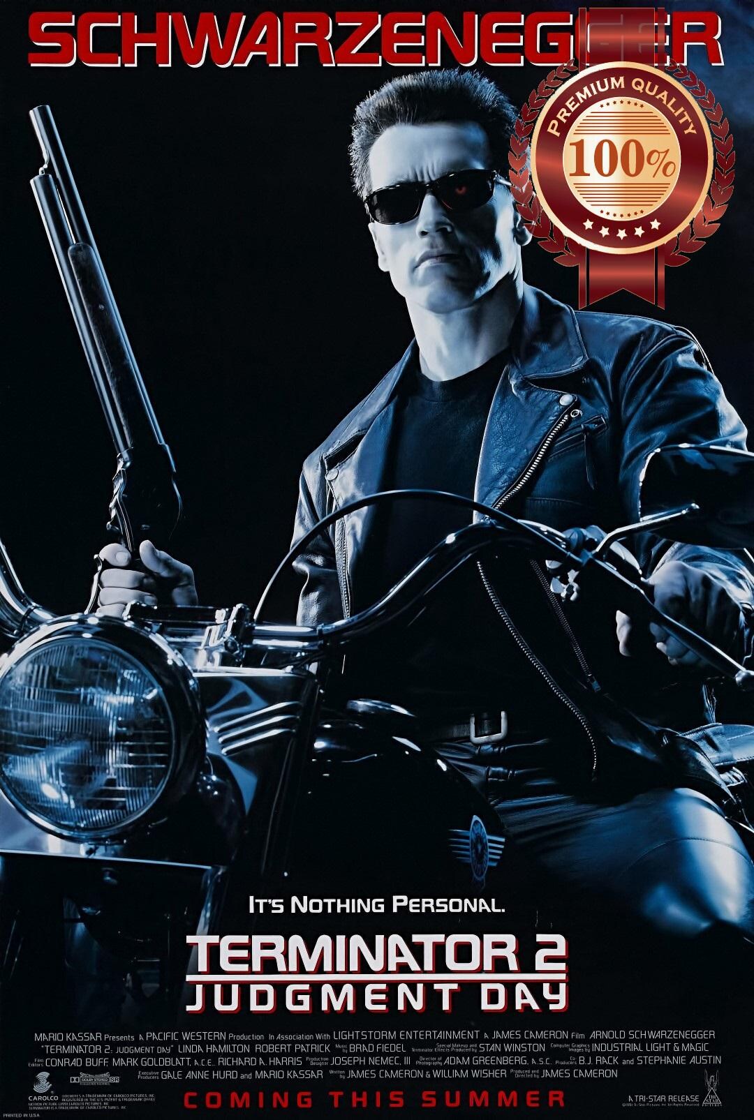 Terminator 2 Premium Waterproof Tear Proof Poster Original Classic 1991 ...