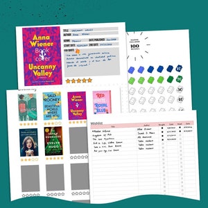Reading Tracker 4 Different Printables, Book Shelf, Reading Challenge ...