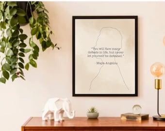 Maya Angelou Quote, Maya Angelou, Wall Art, Poem, I Ve Learned That ...