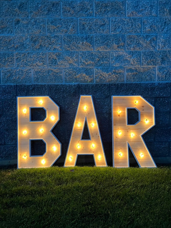 Wood Marquee Sign | Etsy