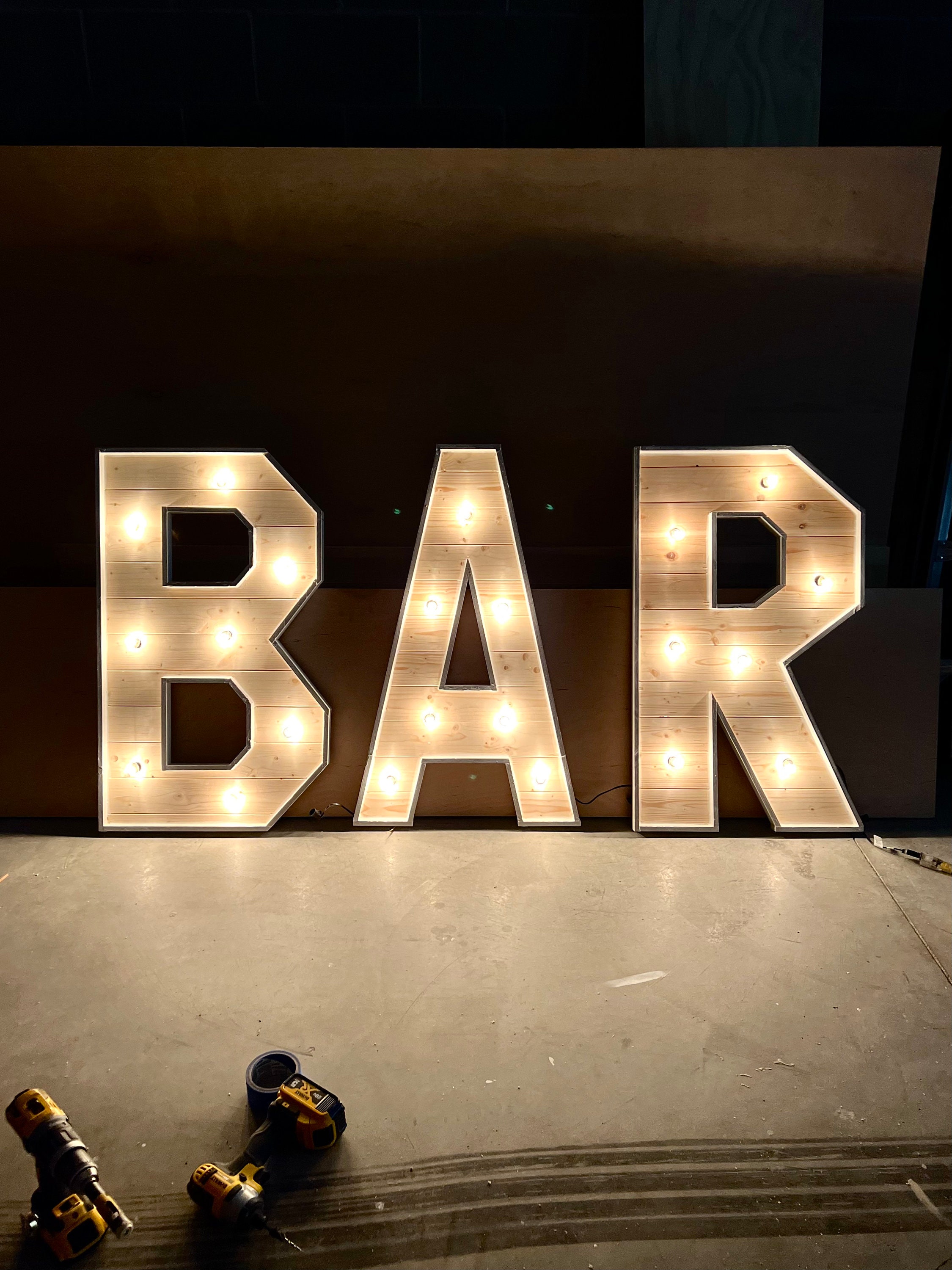 Wood Marquee Sign - Etsy