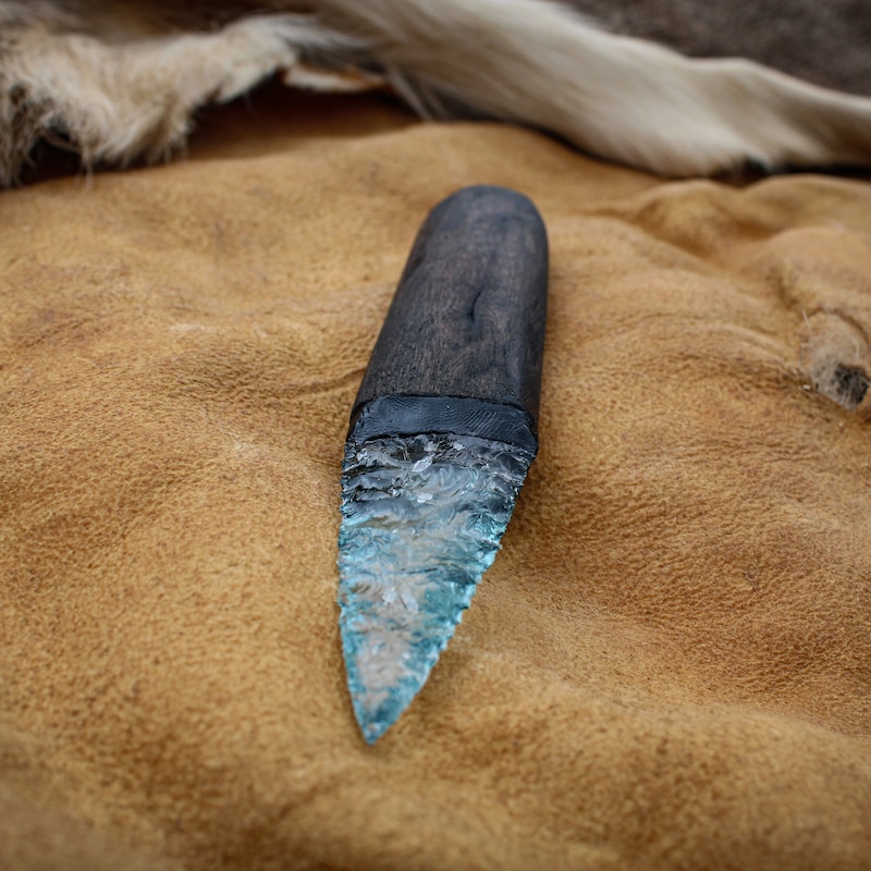 Blue Glass Pocket Knife - Etsy
