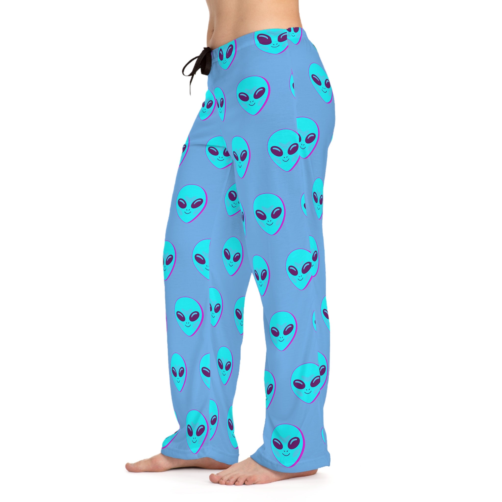 Cyberpunk Women's Pajama Pants, Alien Face, Halloween, Sleepwear ...