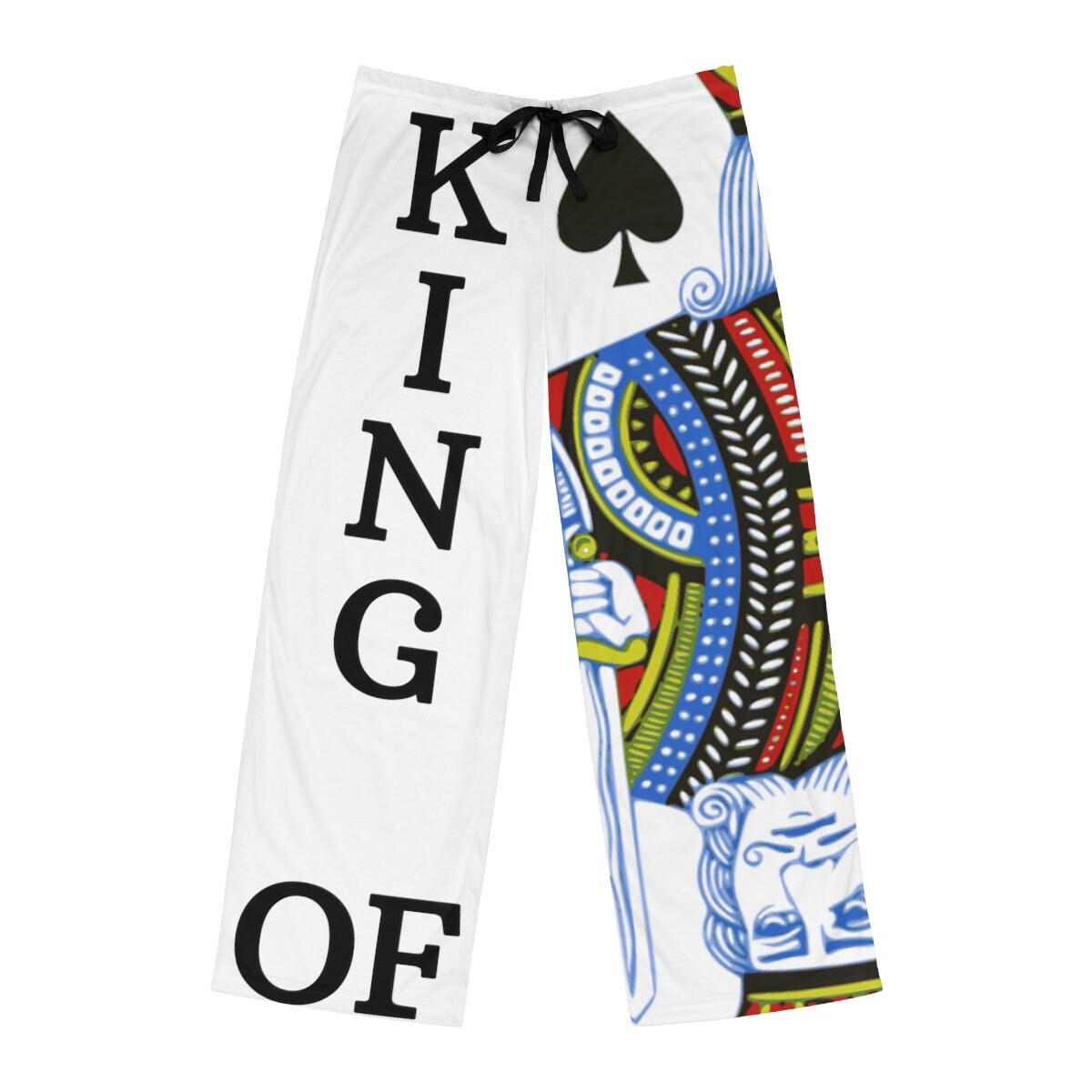 Men's King of Spades Poker Pajama Pants Playing Cards - Etsy