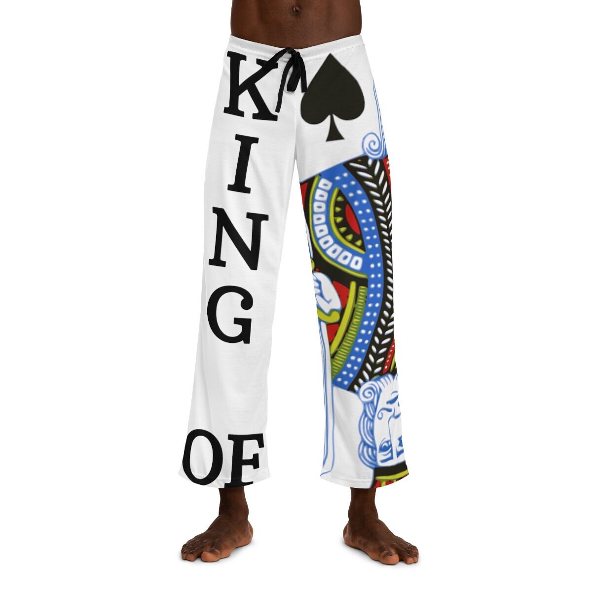 Men's King of Spades Poker Pajama Pants Playing Cards - Etsy