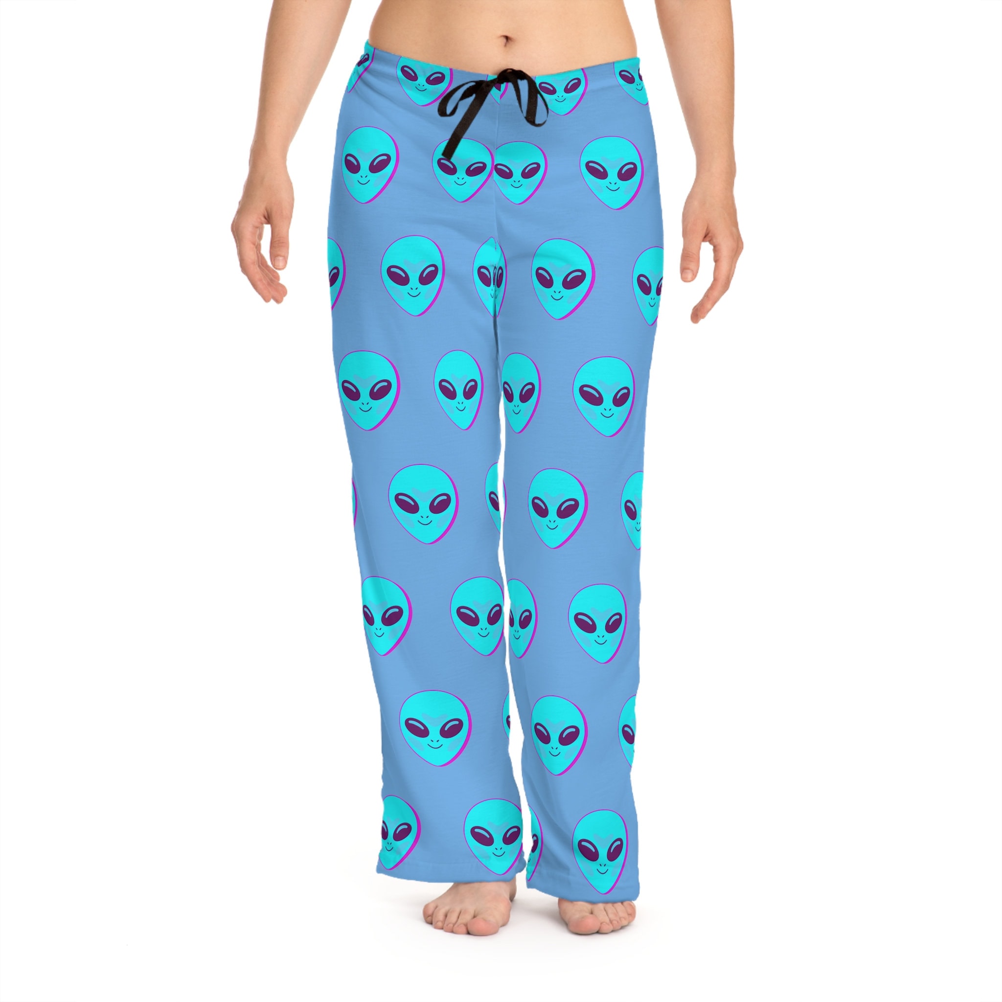Cyberpunk Women's Pajama Pants, Alien Face, Halloween, Sleepwear ...