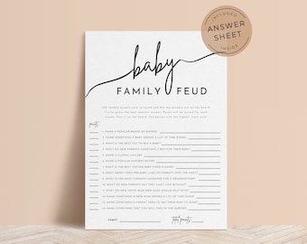 Baby Family Feud, Baby Shower Family Feud Game, Printable Family Feud ...