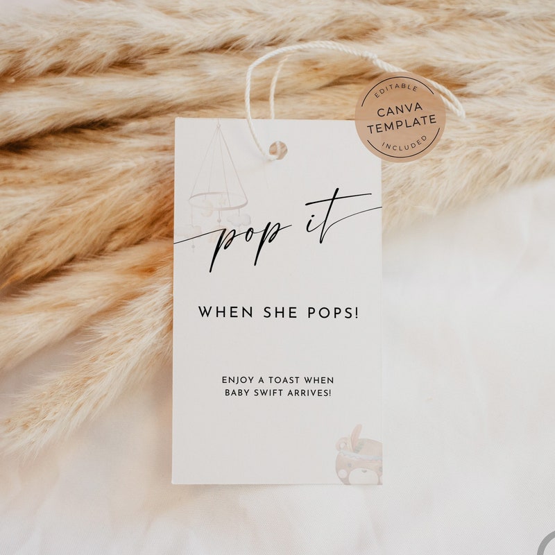 Pop When She Pops Labels - Etsy