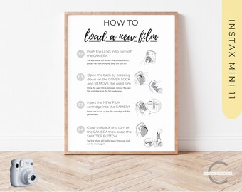 Instax Mini 11 Instant Camera All-in-one Instructions Sign, Instax Mini ...