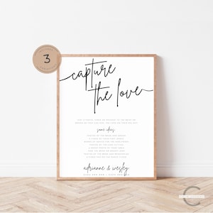 Capture the Love Sign Template, Editable Blow up Their Phones Wedding ...