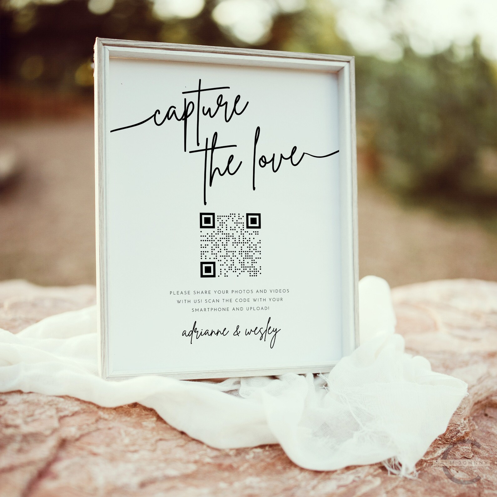 Capture the Love QR Code Sign Editable Share the Love QR Code - Etsy