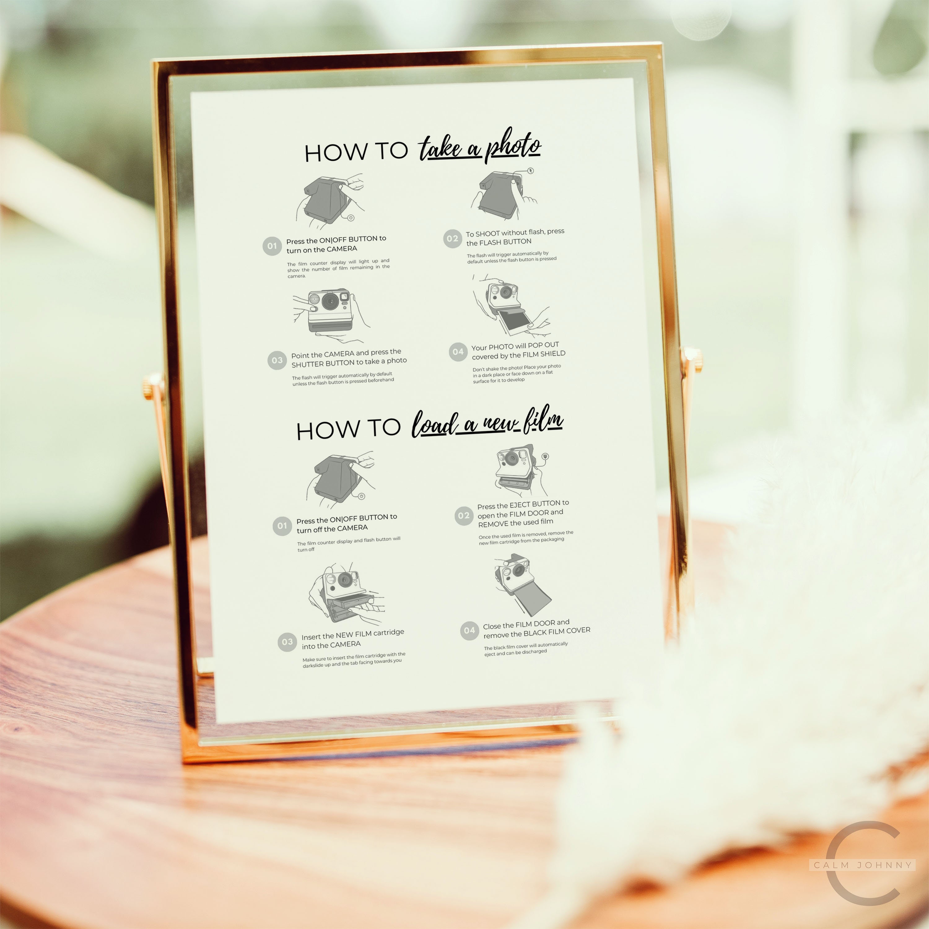 Polaroid Now I-type Camera All-in-one Instructions Sign, Polaroid Now I ...