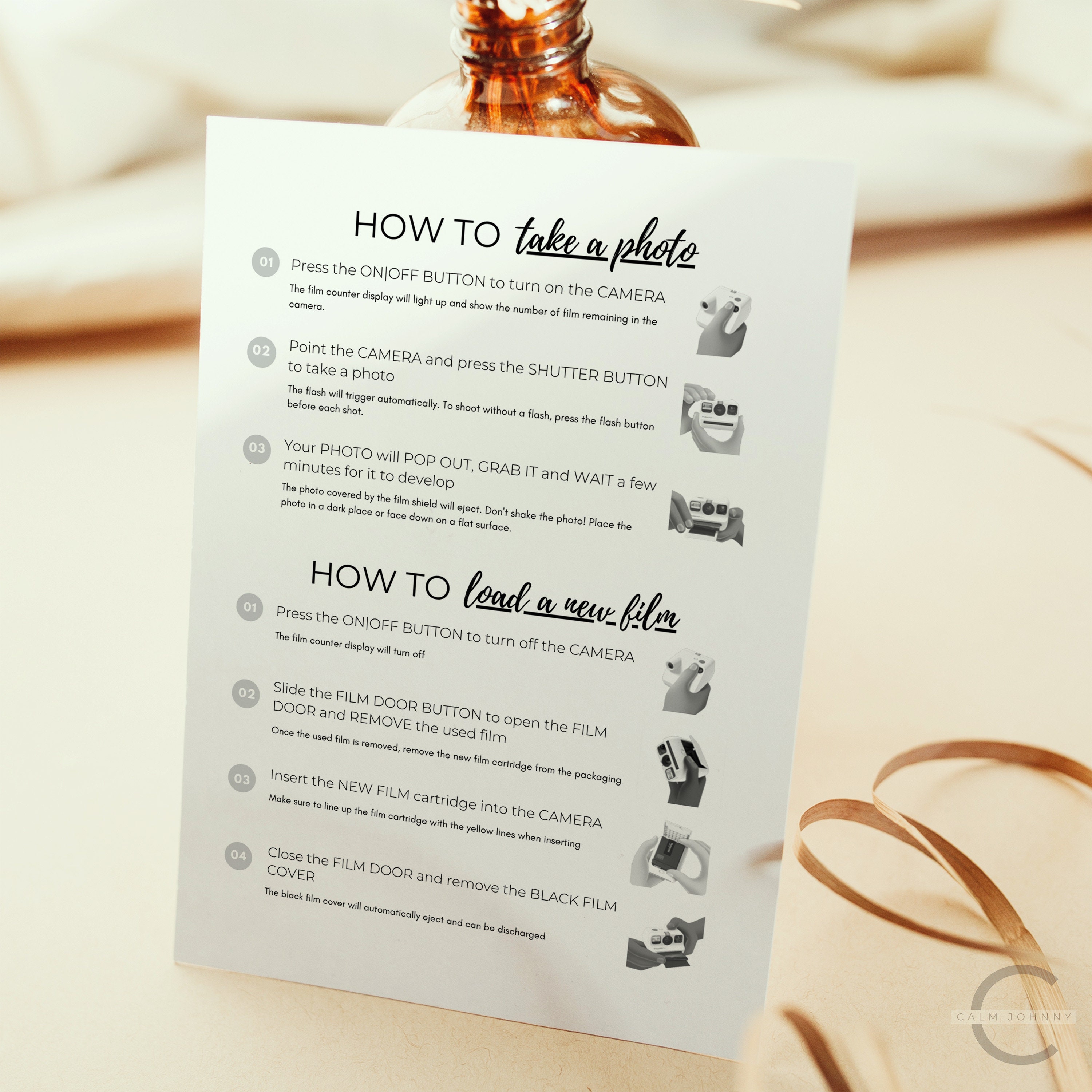 Polaroid Go Camera All-in-one Instructions Sign, Polaroid Go ...