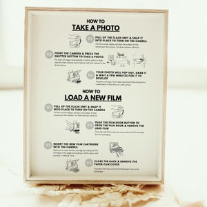 Polaroid 600 Instant Camera All-in-one Instructions Sign, Polaroid 600 ...