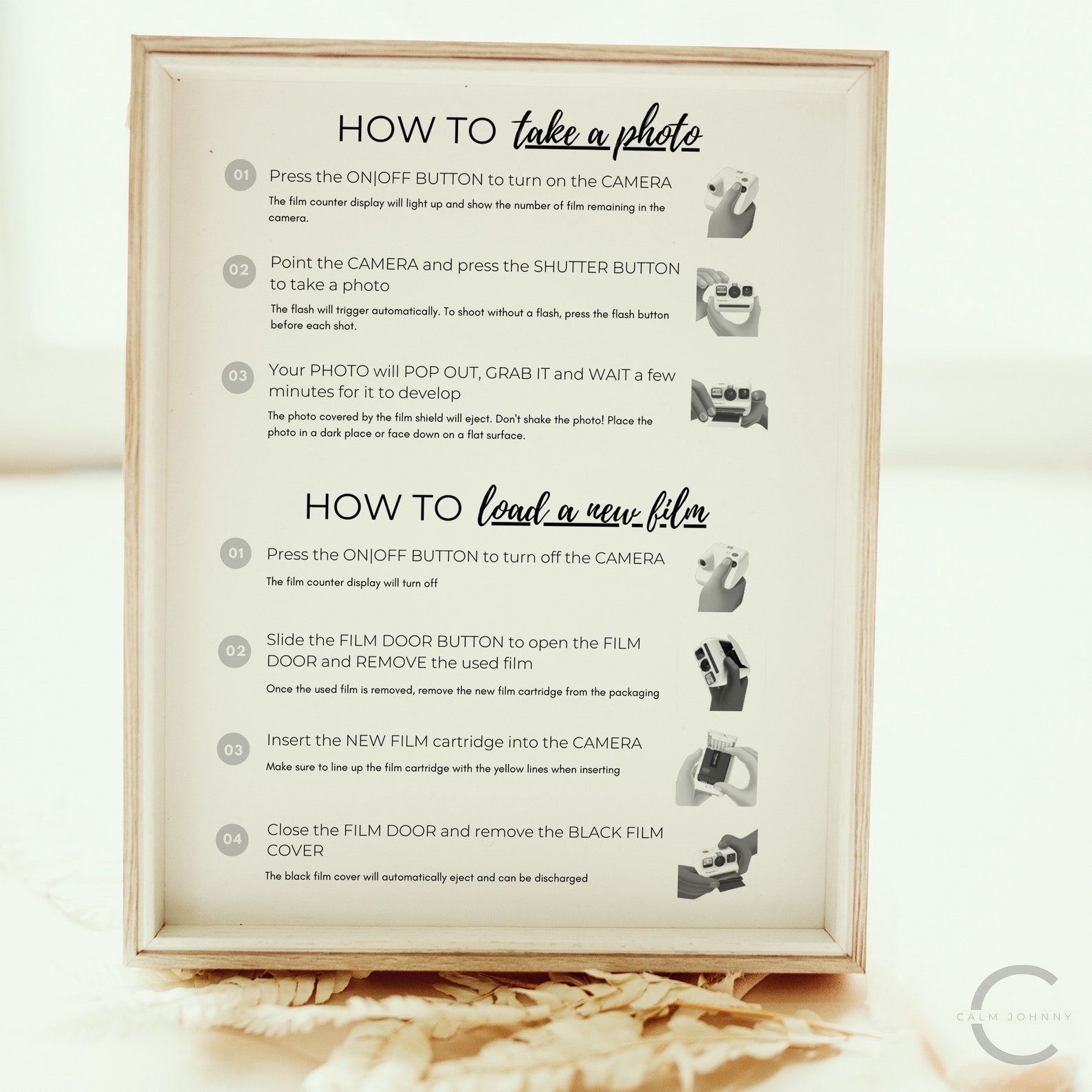 Polaroid Go Camera All-in-one Instructions Sign, Polaroid Go ...