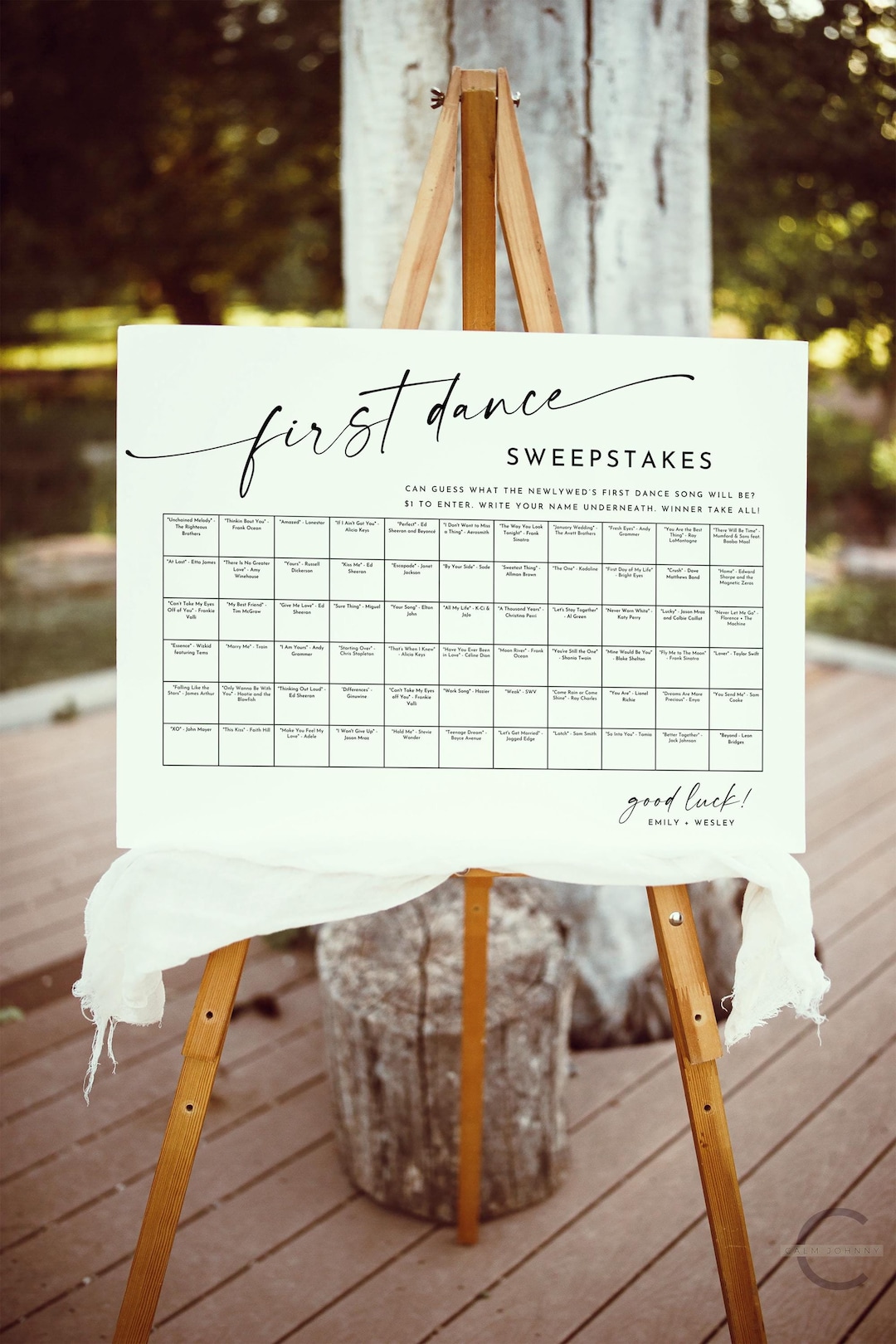 Wedding First Dance Sweepstake, Personalized First Dance Sweepstakes ...