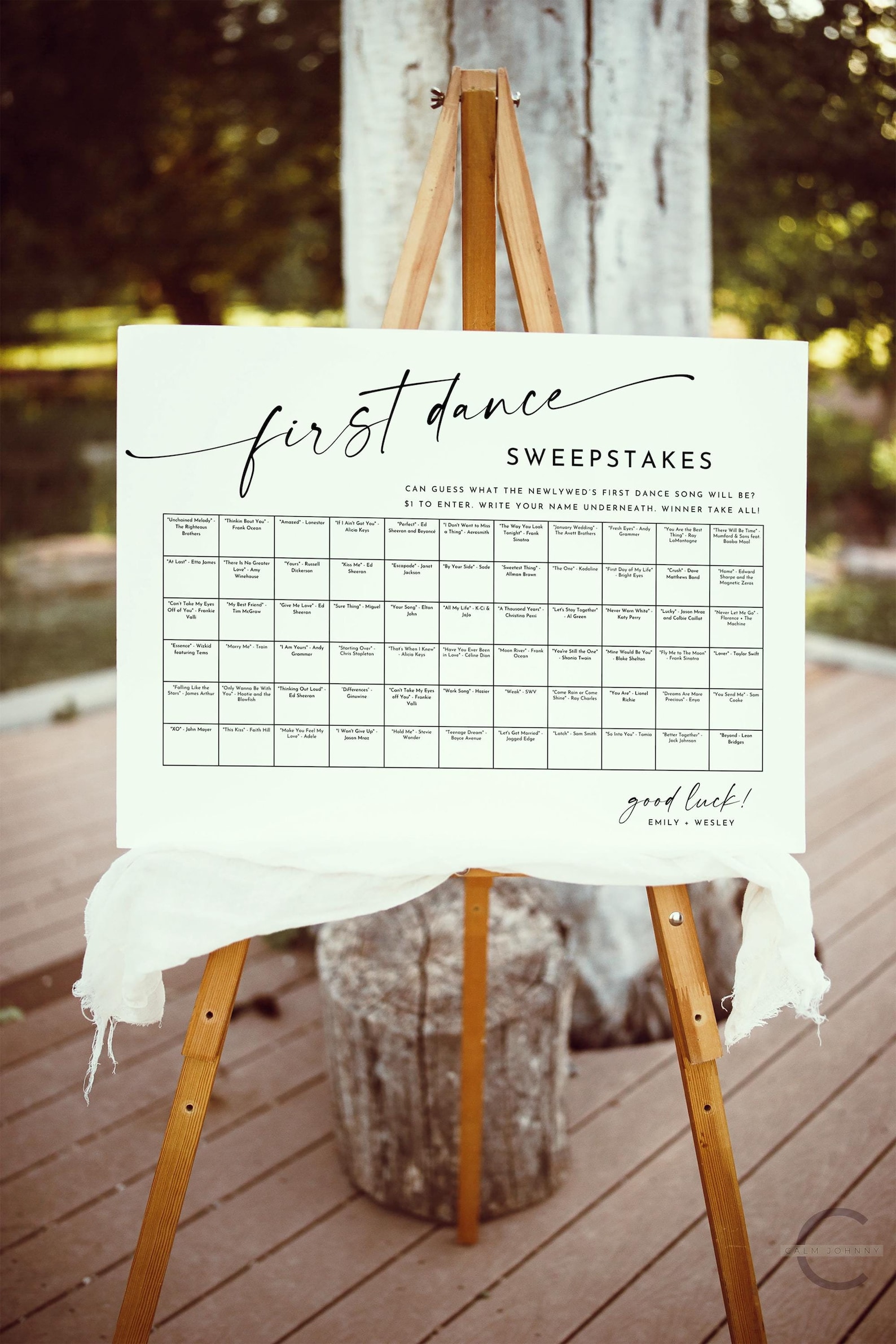 Wedding First Dance Sweepstake, Personalized First Dance Sweepstakes ...