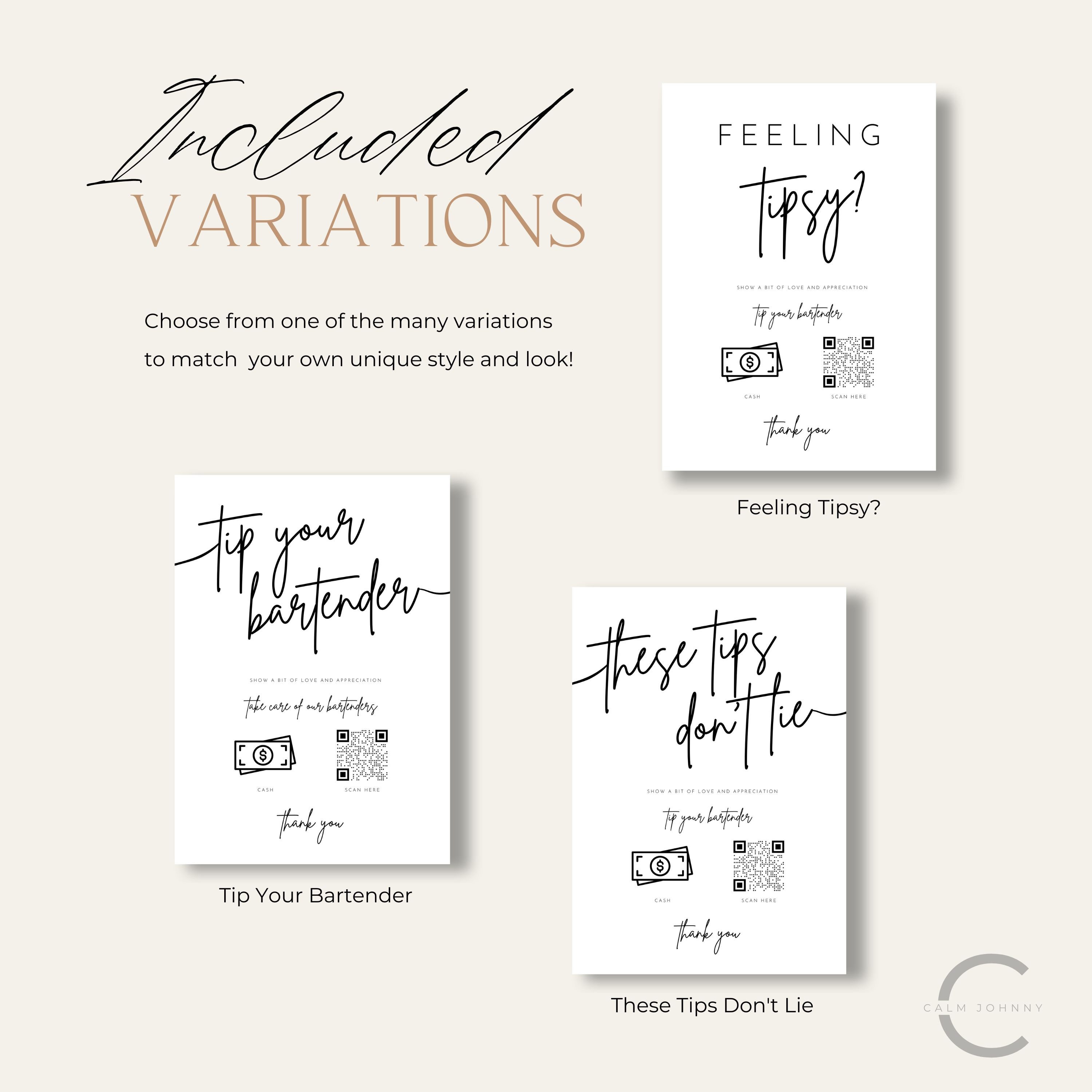 Feeling Tipsy Sign Template Editable These Tips Don't Lie - Etsy