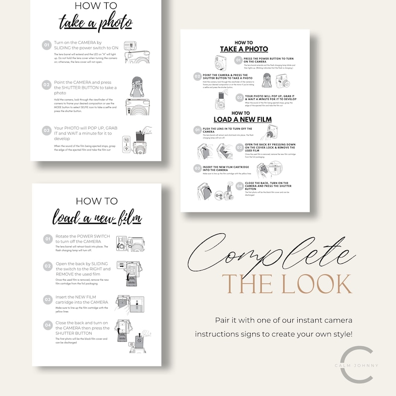 Shake It Like A Polaroid Picture Sign Modern Photo Guestbook - Etsy