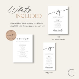 I Spy Wedding Game Sign Template, Editable Wedding Photo Scavenger Hunt ...
