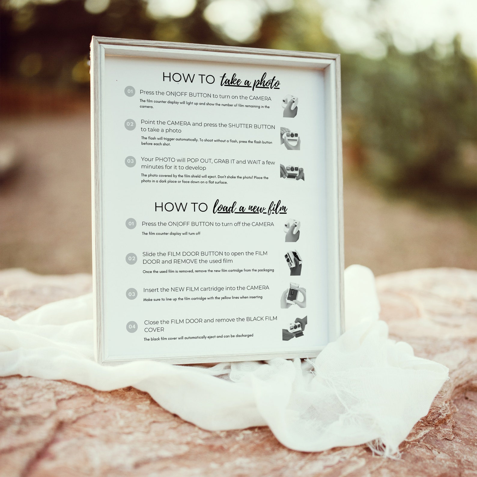 Polaroid Go Camera Instructions Sign, Polaroid Go Instructions, How to ...