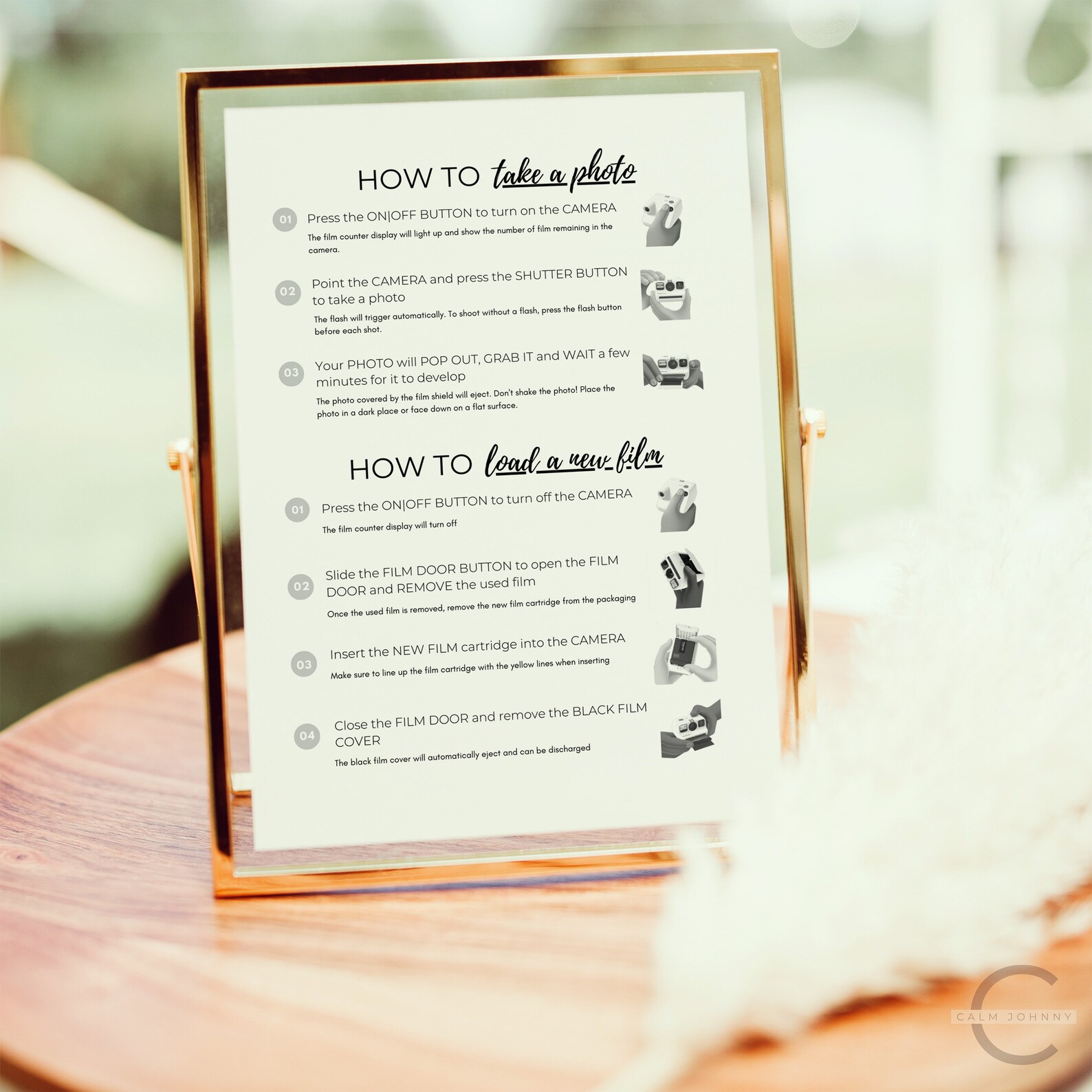 Polaroid Go Camera All-in-one Instructions Sign, Polaroid Go ...