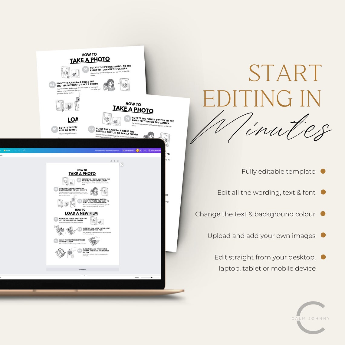 Instax Mini Evo Camera Instructions Sign Wedding Polaroid - Etsy