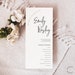 Church Program Wedding, Editable Wedding Program and Timeline Template ...