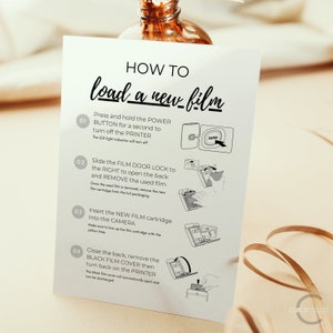 Instax Mini Link 2 Printer How to Load A New Film Instruction Sign ...