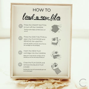 Polaroid Now I-type How to Load A New Film Instruction Sign, Polaroid ...