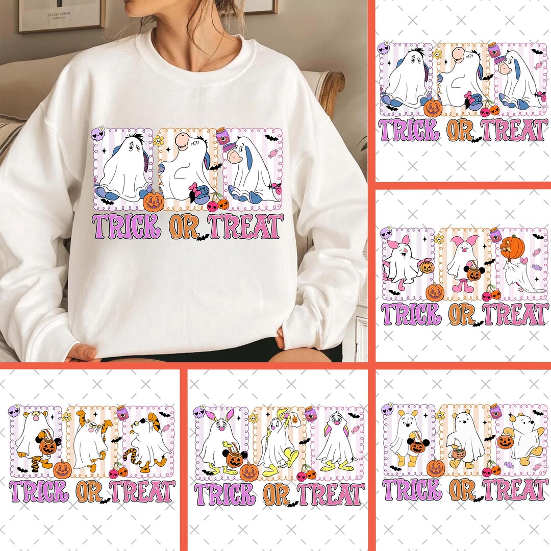 Winnie the Pooh Halloween Png, Trick or Treat PNG, Tigger Piglet Eeyore ...